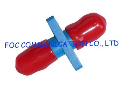 China ST Simplex Fiber Optic Adapter Plastic Housing Zirconia Ceramic Sleeve Low Loss 0.2dB for sale