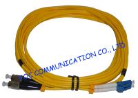 China SM Duplex LC Fiber Optic Patch Cord High Stability for CATV System 0.3dB Loss for sale