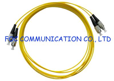 China FTTH FC Fiber Optic Patch Cord Duplex Bend Insensitive 0.9mm 3.0mm Metal Housing for sale