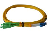 China Duplex SC/APC Fiber Optic Patch Cables SM For Telecom Networks RoHS Compliant for sale