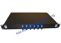 China 19 Inch Rack Mount Fiber Optic Patch Panel 24 Ports SC LC ST FC Adapter Light Weight for sale