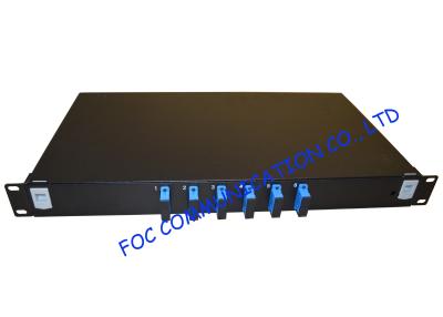 China 19 Inch Rack Mount Fiber Optic Patch Panel 24 Ports SC LC ST FC Adapter Light Weight for sale