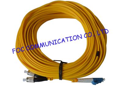 China Duplex SM G.655 Fiber Optic Patch Cord FC UPC to LC UPC 9/125um Telecom Grade for sale