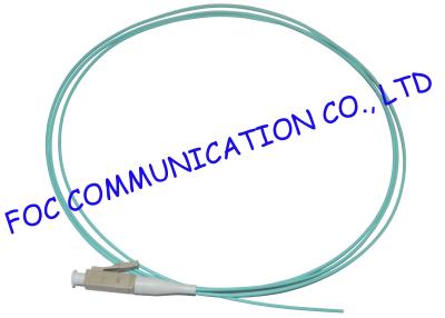 China OM3 10G Fiber Optic Pigtail 0.9mm 2.0mm 3.0mm LC SC FC ST Simplex Duplex for sale