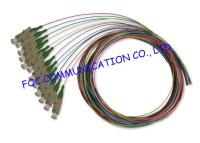 China APC 12 Pack Fiber Optic Pigtail FTTX Low Insertion Loss 0.3dB Single Mode LC Connector for sale