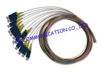 China Fiber Optic Pigtail SM MM 9/125 50/125 12 Pack SC LC FC ST Connector 1m 2m OEM for sale