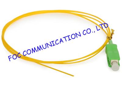 China SC APC Corning SM Fiber Optic Pigtail Hytrel 0.9mm Low Insertion Loss for ODF for sale