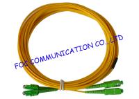 China LX.5 APC Fiber Optic Patch Cord Double Density SC Adapter 0.2dB Insertion Loss for sale