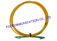 China LC / APC fiber patch cord Duplex G.657A2 Corning Fiber Bend Insensitive for sale