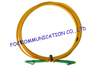 China LC / APC fiber patch cord Duplex G.657A2 Corning Fiber Bend Insensitive for sale