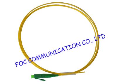 China Flame Resistant Fiber Optic Pigtail LC APC SM G.655 9/125 LSZH Jacket Telecom for sale