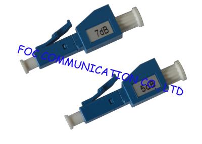 China LC Fiber Optic Attenuator Male to Female 5dB Reduce Signal Power for Fiber Networks for sale