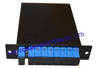China 1x8 Fiber PLC Splitter LGX Rack Mount SC/UPC Low Insertion Loss 1260-1650nm for sale