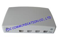China Fiber Optic Termination Box 4 Port SC Adapter Pigtail FTTH Wall Mount 150x110x30mm for sale