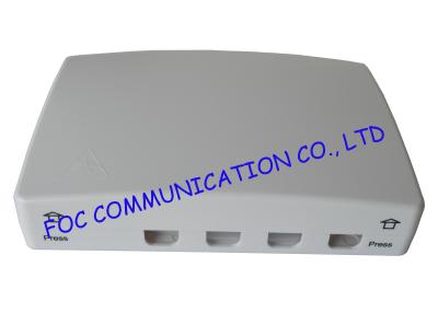 China Fiber Optic Termination Box 4 Port SC Adapter Pigtail FTTH Wall Mount 150x110x30mm for sale