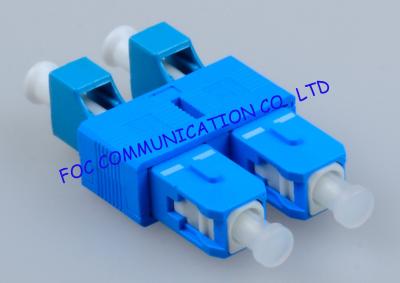China Hybrid SC to LC Fiber Optic Adapter Male to Female Simplex Single Mode 0.2dB Insertion Loss for sale