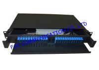 China 19 Inch 24 Port SC Fiber Optic Patch Panel Rack Mount Enclosure for Network Installation for sale