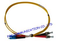China LC - ST SM Fiber Optic Patch Cord , Single Mode fiber optic network cable for sale