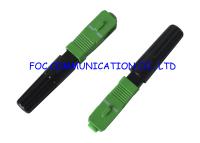 China SC APC FTTH Fiber Optic Fast Connector 0.2dB Insertion Loss Pre-polished Quick Connector for sale