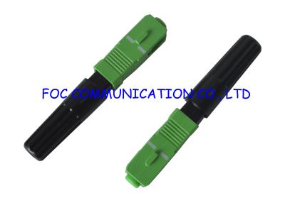China SC APC FTTH Fiber Optic Fast Connector 0.2dB Insertion Loss Pre-polished Quick Connector for sale