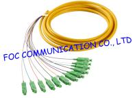 China SC APC Fiber Optic Pigtail Corning SM 0.9mm Hytrel Low Insertion Loss 0.3dB ODF for sale