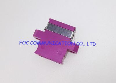 China OM4 Full Flange Compact MPO Multimode Optical Cord Adapter 0.2dB Insertion Loss for sale