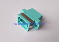 China MPO MTP Fiber Optic Adapter OM3 Aqua 12 Fiber for Gigabit Ethernet Networks for sale