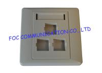 China Indoor 86 Type Fiber Optic Termination Box Outlet 3 Port SC APC for FTTH for sale