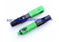 China SC APC Fiber Optic Fast Connector Field Installable 0.3dB Insertion Loss 65dB Return Loss for sale
