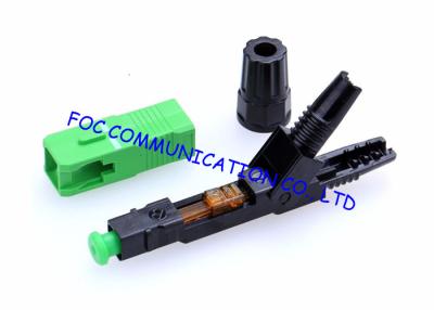 China Field Installable Fiber Optic Connector SC APC Pre-embedded Type 125um Single Mode for sale