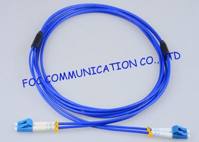 China High Resistance Fiber Optic Patch Cord Armored LC - LC Duplex G.657A for sale