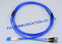 China Armored Fiber Optic Patch Cord LC to FC G.657A Bending Resistance 2m for sale