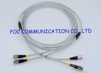 China Armored Multimode FC Fiber Patch Cable Zipcord Anti Rodent 3mm for sale