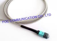 China MPO Armored Multimode Fiber Optic Cable OM3 50/125um 12 Core LSZH for sale