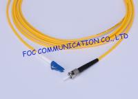 China Flame Resistant SM Fiber Optic Patch Cord G.652D 9/125um LC-ST Simplex Duplex for sale