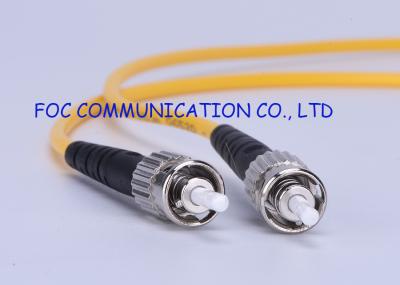 China Single Mode Fiber Optic Patch Cord 9/125 ST SC 3.0mm Duplex for WAN Systems for sale
