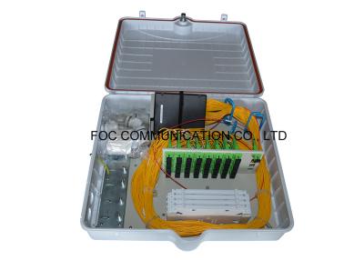 China 96 Core Outdoor Fiber Distribution Box UV Protected Wall Mount IP65 for FTTH for sale