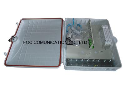China 96 Core Fiber Optic Termination Box IP65 ABS Plastic Indoor Outdoor for sale