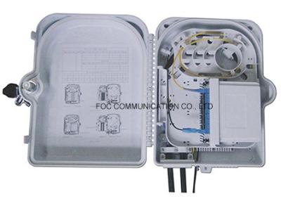 China 16 Core Fiber Optic Termination Box IP65 Wall Pole Mount ABS Plastic for FTTH WAN for sale