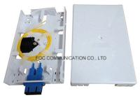 China Indoor Wall Mount Fiber Optic Termination Box 2 Core ABS Plastic for FTTH for sale