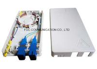 China ABS Plastic Optical Fiber Distribution Cabinet 4 Fiber Indoor Wall Mounted 165x90x24mm for sale