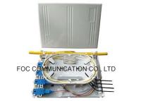 China 4 Port Fiber Optic Termination Box SC Connector Indoor FTTH ABS Plastic 180x130x30mm for sale