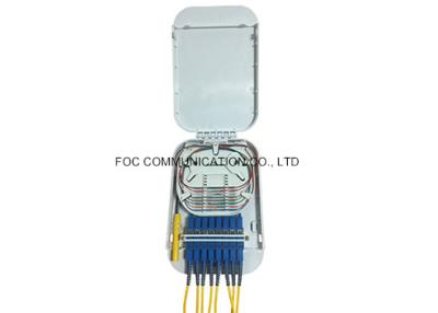 China SC Simplex Fiber Optic Termination Box 8 Ports Indoor Wall Mount ABS Plastic for sale