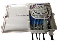 China 8 Fiber Loaded Fiber Optic Distribution Box with 1x8 PLC Steel Tube Splitter for sale