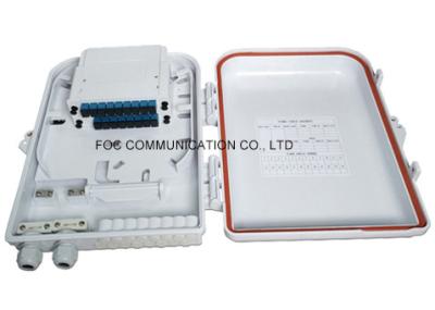 China 16 Fiber Fiber Optic Termination Box ABS Plastic IP65 Wall Mount with PLC Splitter Cassette for sale