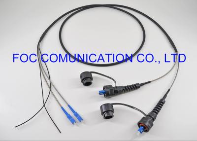 China Armored FTTA Fiber Optic Patch Cable ODVA SC UPC 2 Core Outdoor 9/125um SM for sale