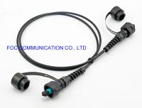 China ODVA MPO to ODVA MPO OM3 Fiber Patch Cord IP67 Waterproof FTTA Outdoor 12 Core for sale