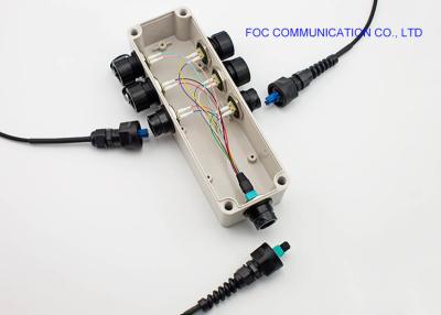 China IP67 Waterproof Fiber Optic Termination Box 50N Tensile Strength for ODVA MPO DLC OM3 for sale