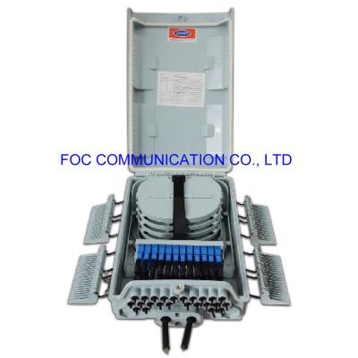 China SC APC 24 Ports 1x8 PLC Splitter Fiber Access Termination Box FATB-0424A 340x220x95mm for sale