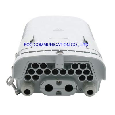 China 1x16 PLC SC APC Fiber Optic Splitter Box 96F IP65 Wall Mount Termination Box for sale